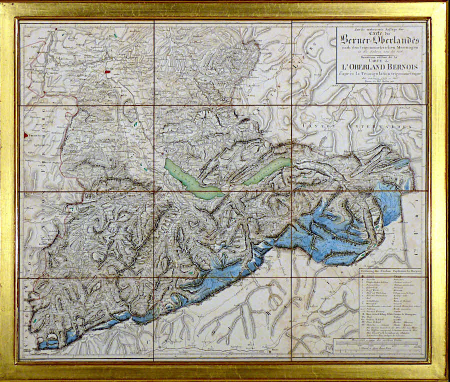 MESSMER, FRANZ ANTON (1766-1821); CARTE DES BERNER OBERLANDES | P5148